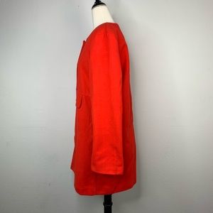 Witchery | Jackets & Coats | Witchery Red Long Coat | Poshmark